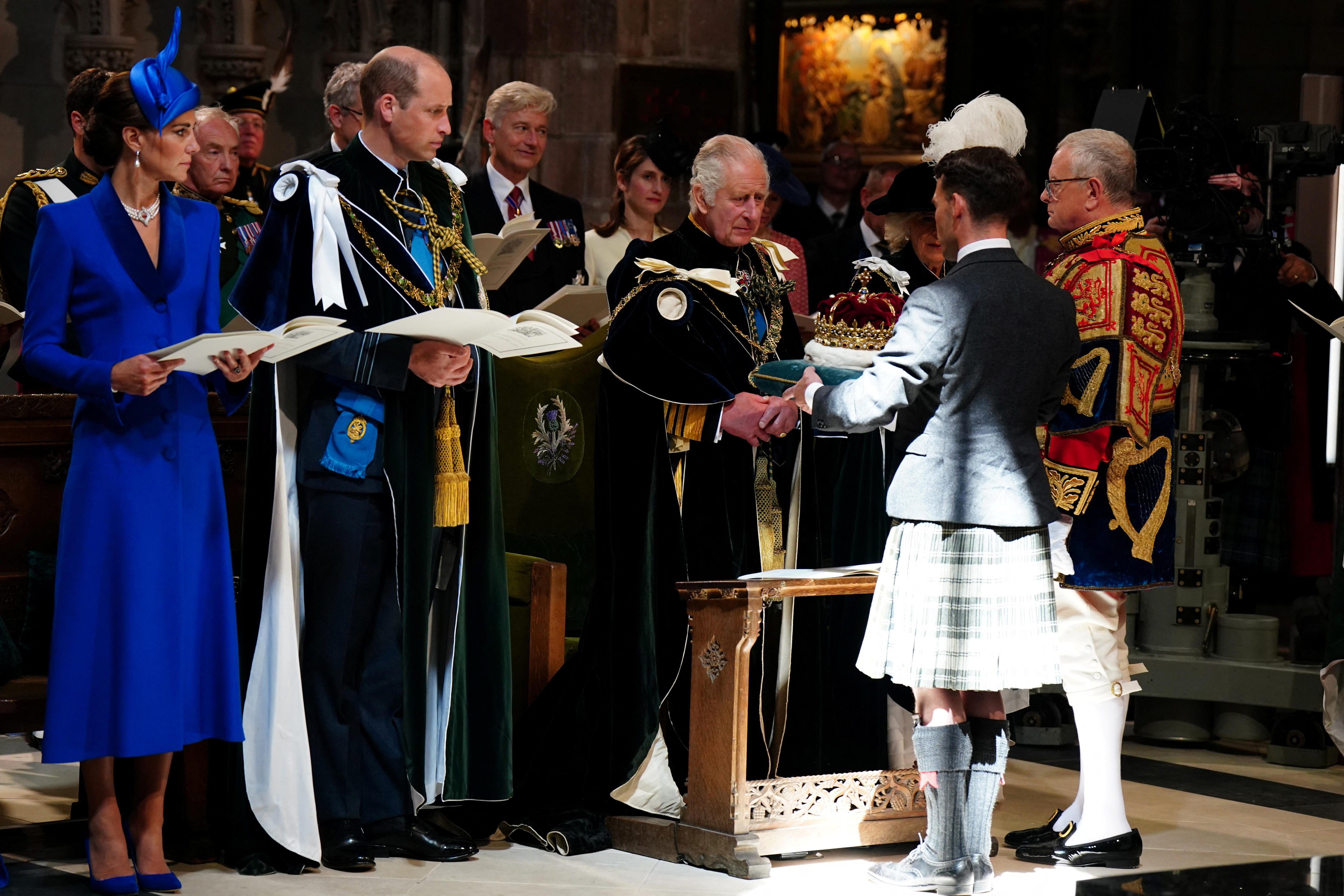King Charles III presented with Honours of Scotland at special ceremony ...