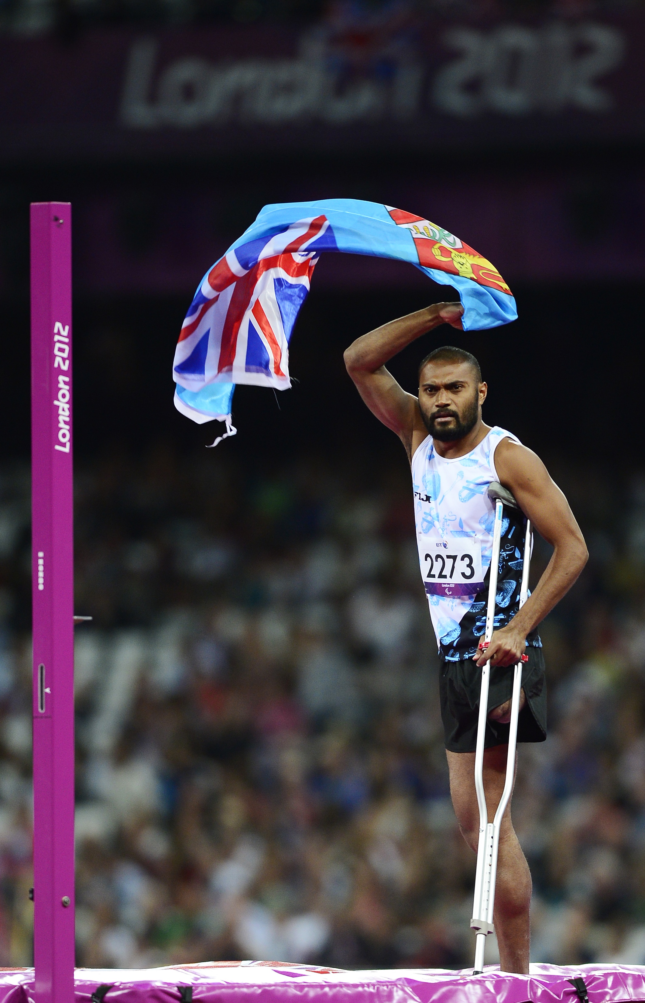 Fiji Paralympian celebrates high-jump gold - ABC News