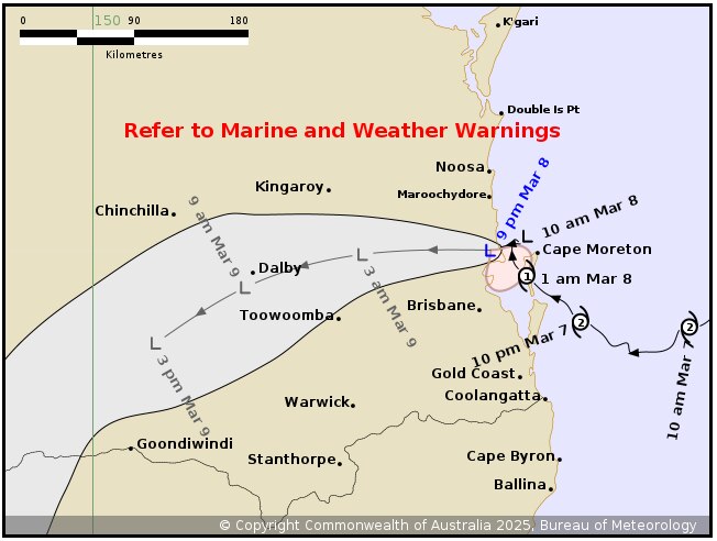 Cyclone Alfred tracker map: When will it hit south-east Queensland ...