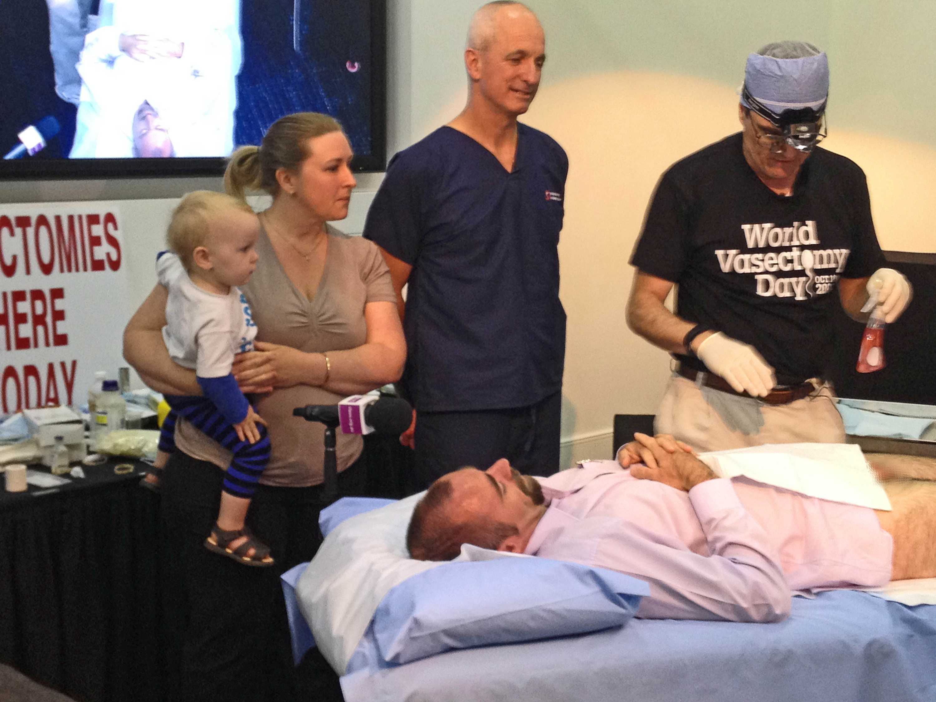 Man gets very public snip for World Vasectomy Day - ABC News