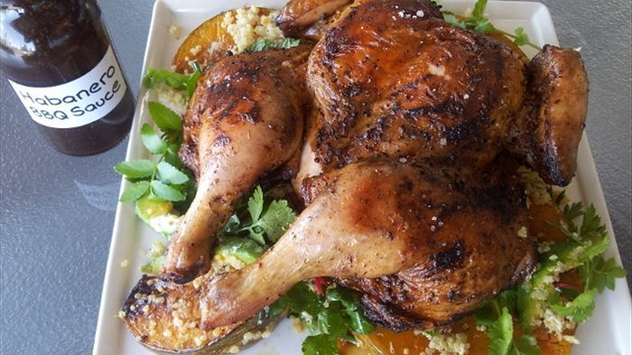Bolivian Spiced Spatchcock Chicken, Pumpkin, Avocado and Quinoa Salad ...