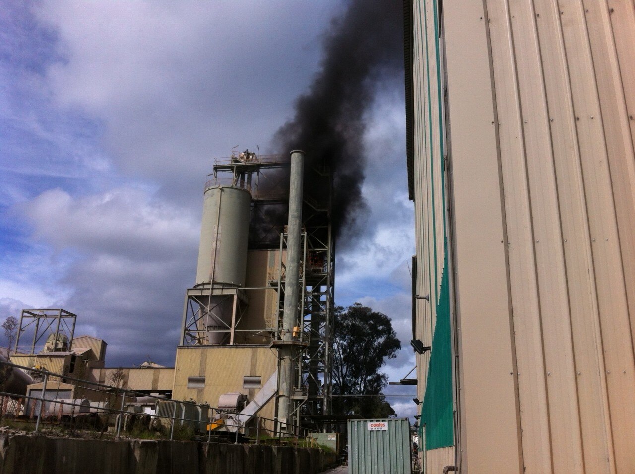 Boral cement works fire brought under control - ABC News