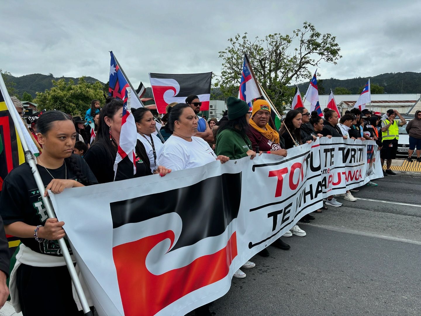 Nationwide strike underway in New Zealand to protest Treaty Principles ...
