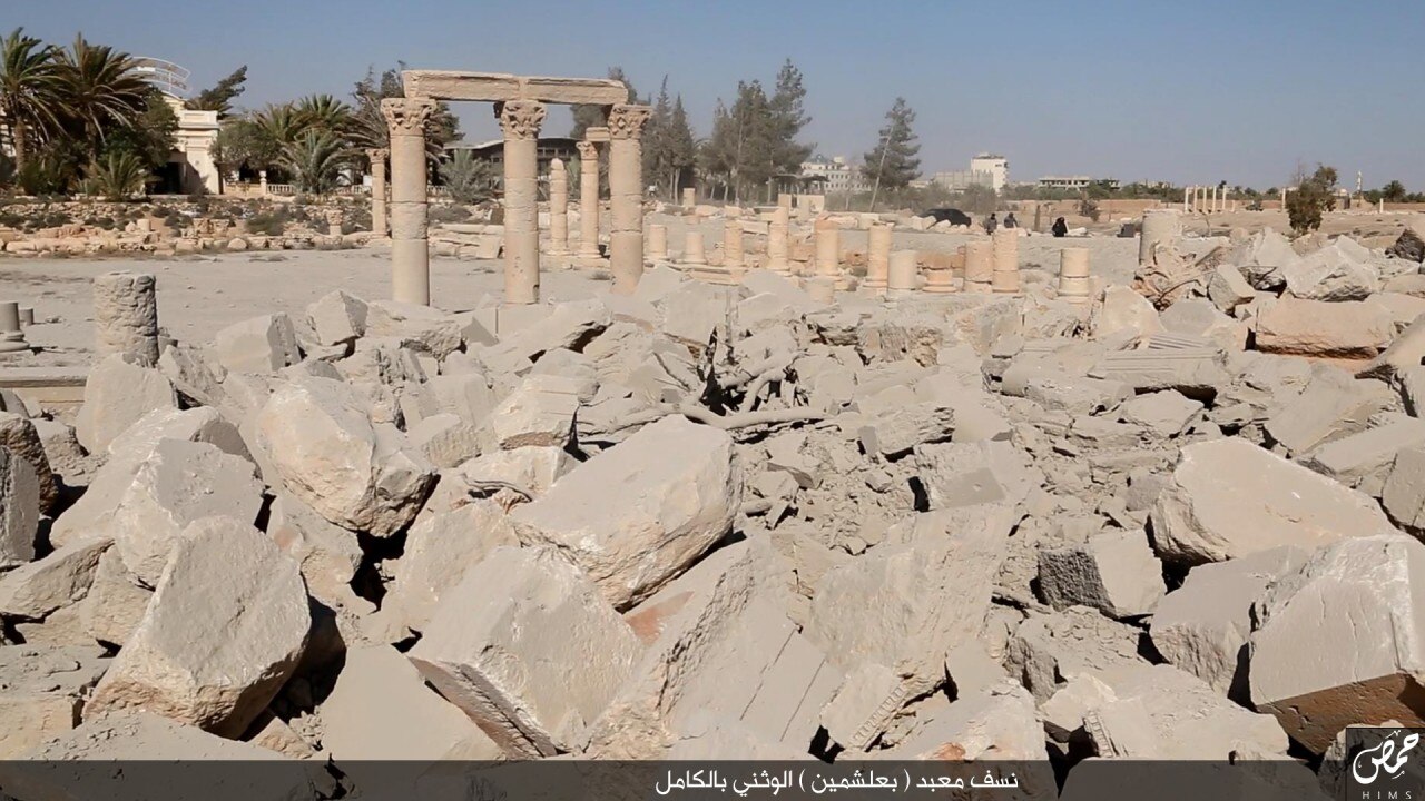 Islamic State releases images of Baal Shamin temple destruction in ...