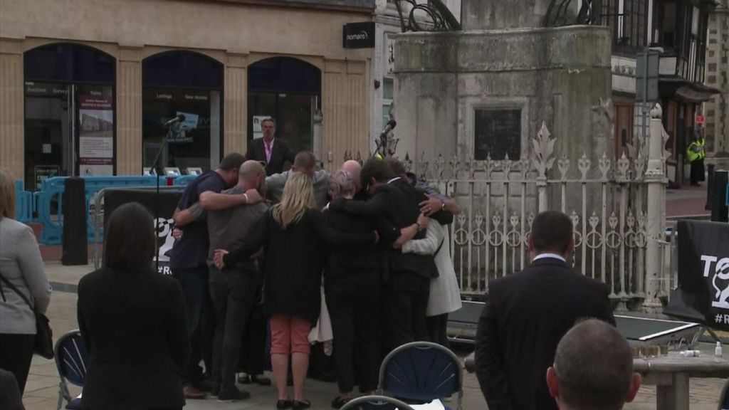 Memorial held for victims of last week's Reading stabbing attack - ABC News