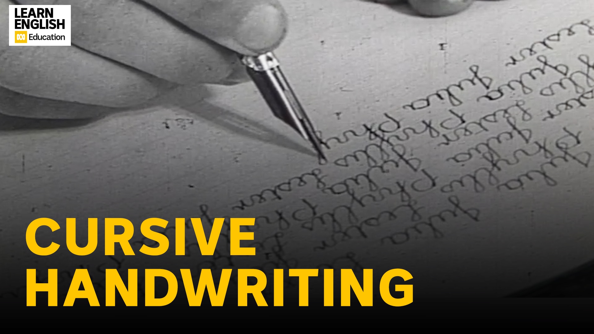 Cursive handwriting - ABC Education