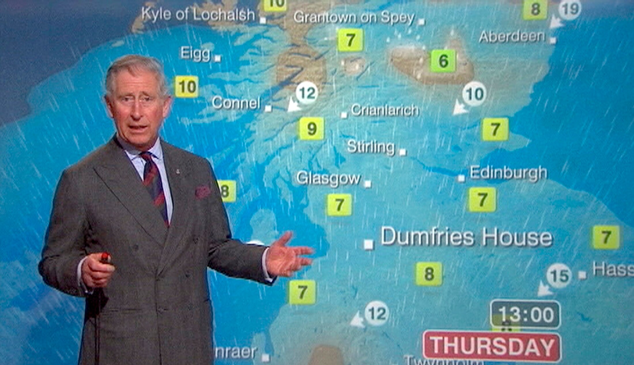 Prince Charles makes TV weatherman debut - ABC News