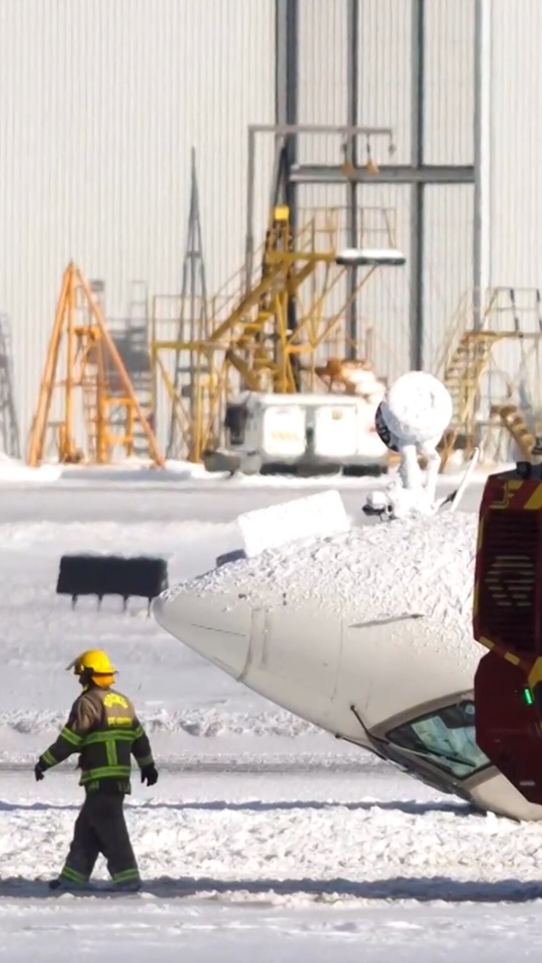 Multiple injured after plane flips at Canadian airport - ABC News