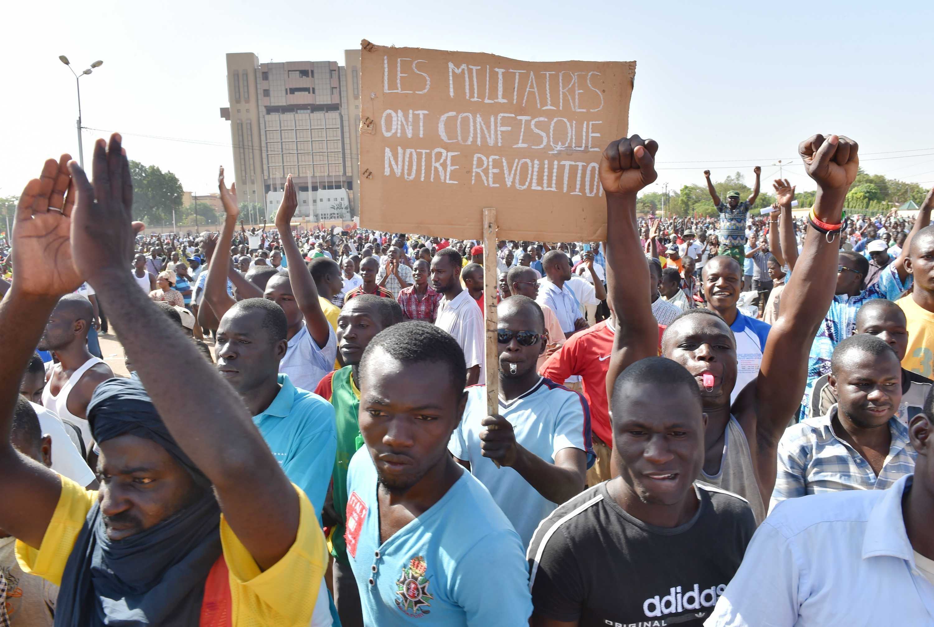 1,000 protest in Burkina Faso against army power grab; state ...