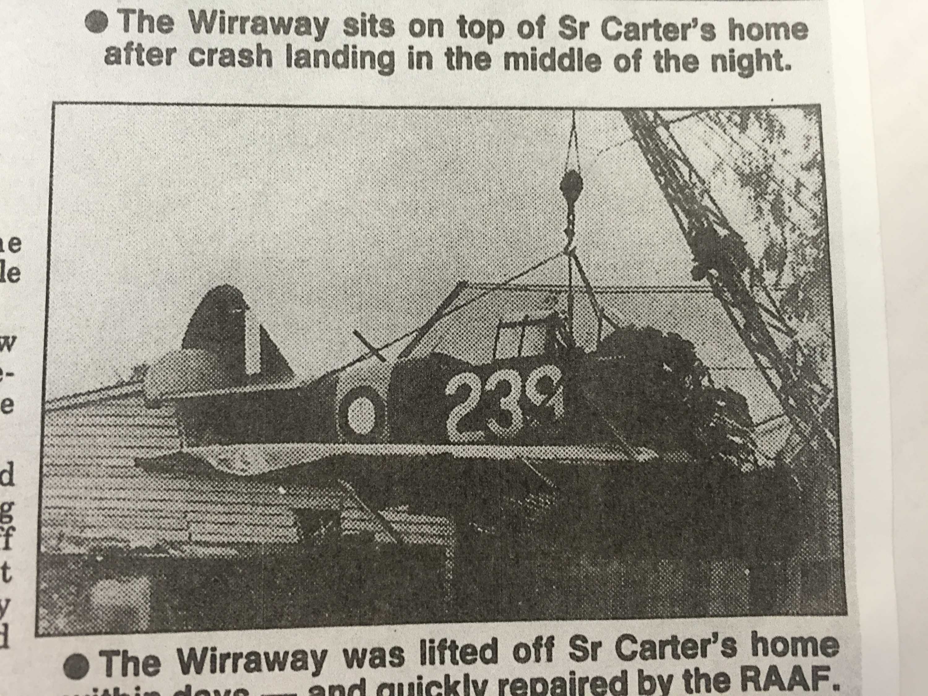 The RAAF trainee who crash landed on a roof - ABC News