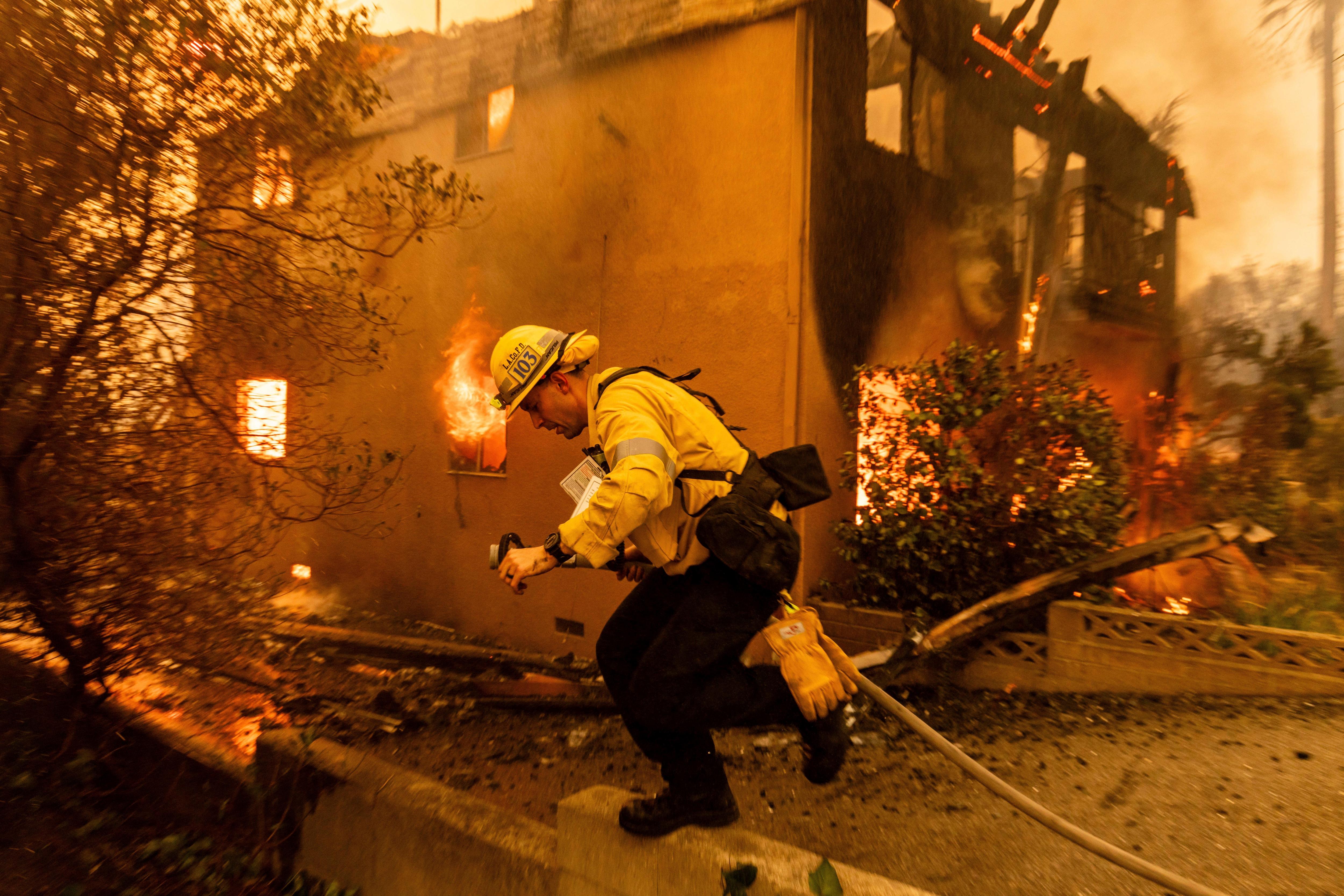As LA needed reinforcements, private firefighters and prisoners ...