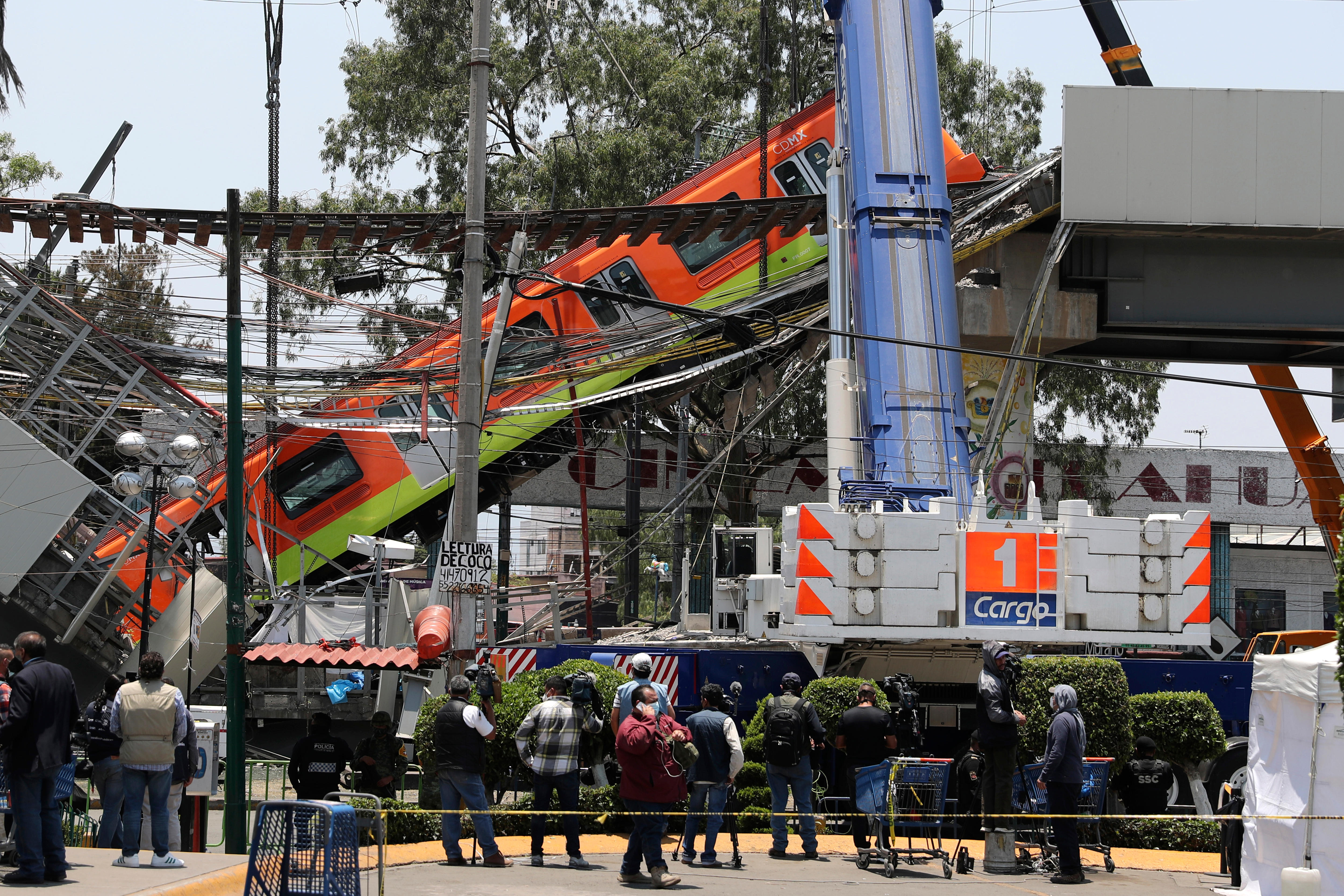 Mexico City rail overpass collapses, killing 24 and injuring dozens ...
