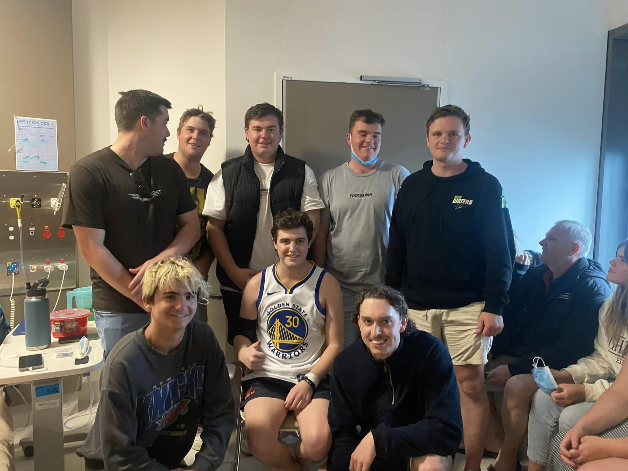 Broken Hill's Adam Slattery gets support from friends and family as he ...