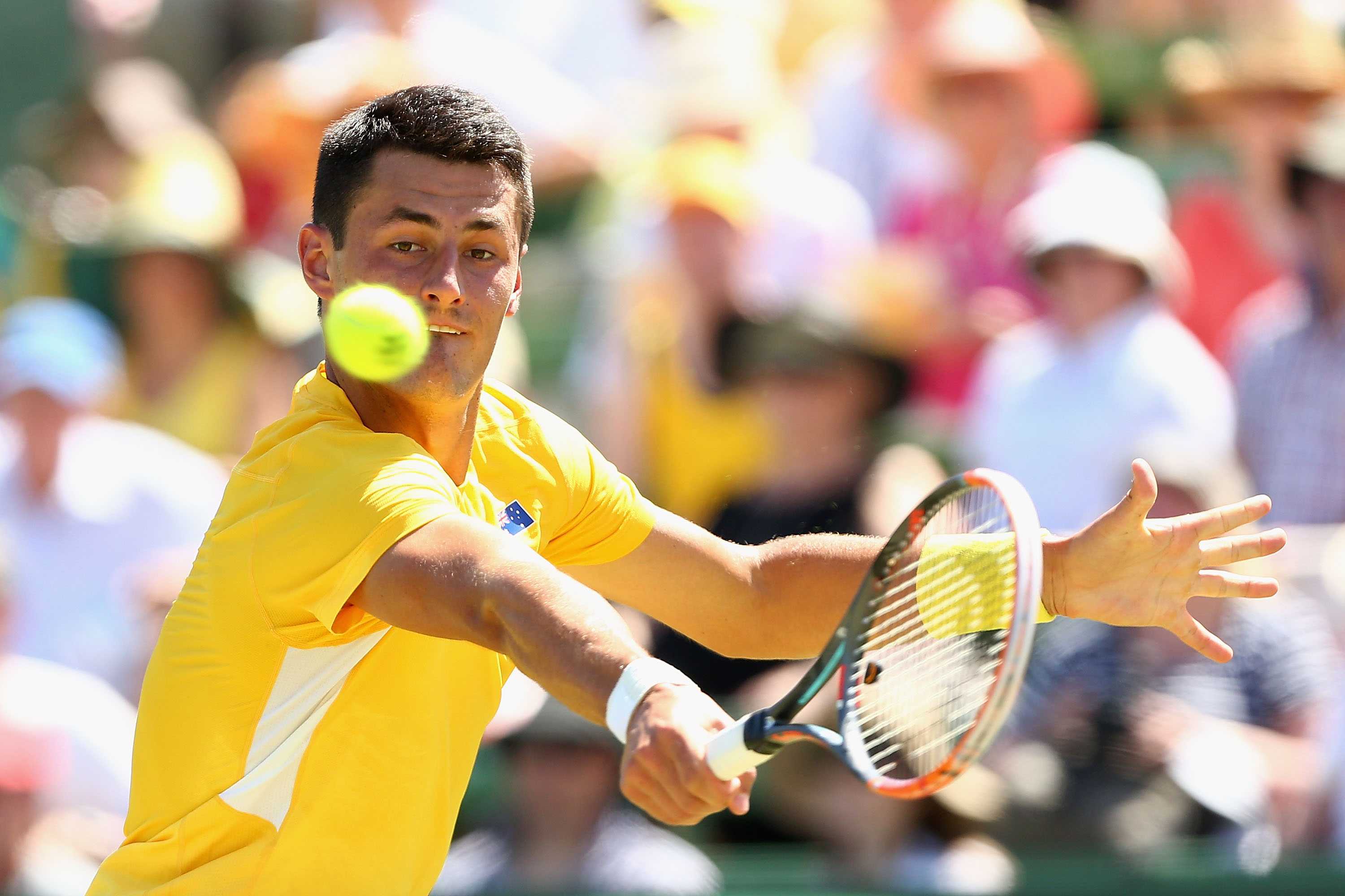 Davis Cup: Bernard Tomic beats Jack Sock to bring Australia level with ...