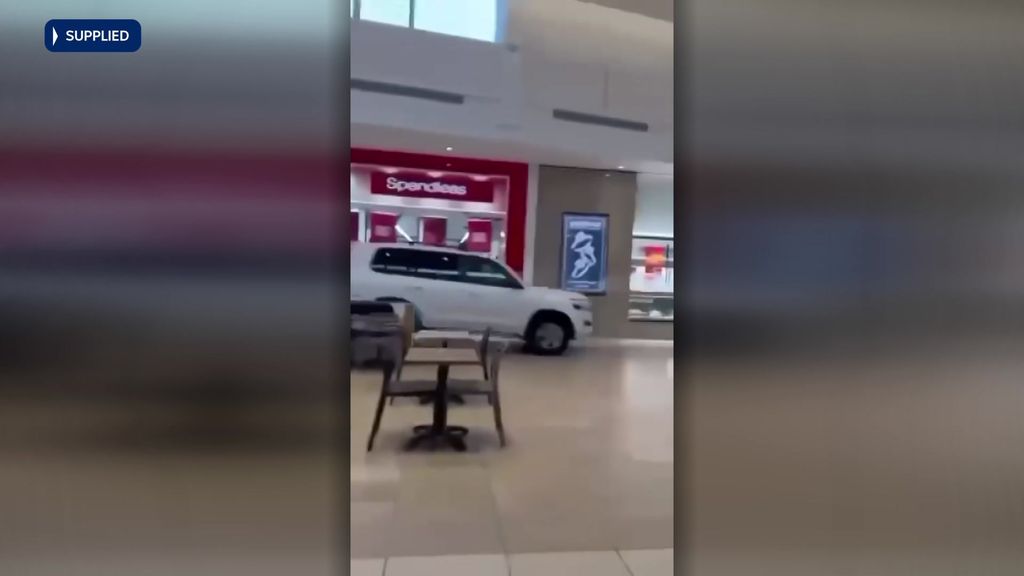 Vision shows the moment a car drove at speed through Northland Shopping ...