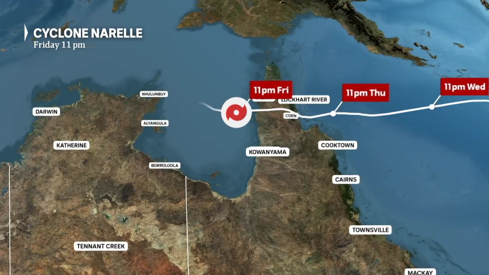 After Queensland and the NT, Narelle is expected to pay WA a visit ...