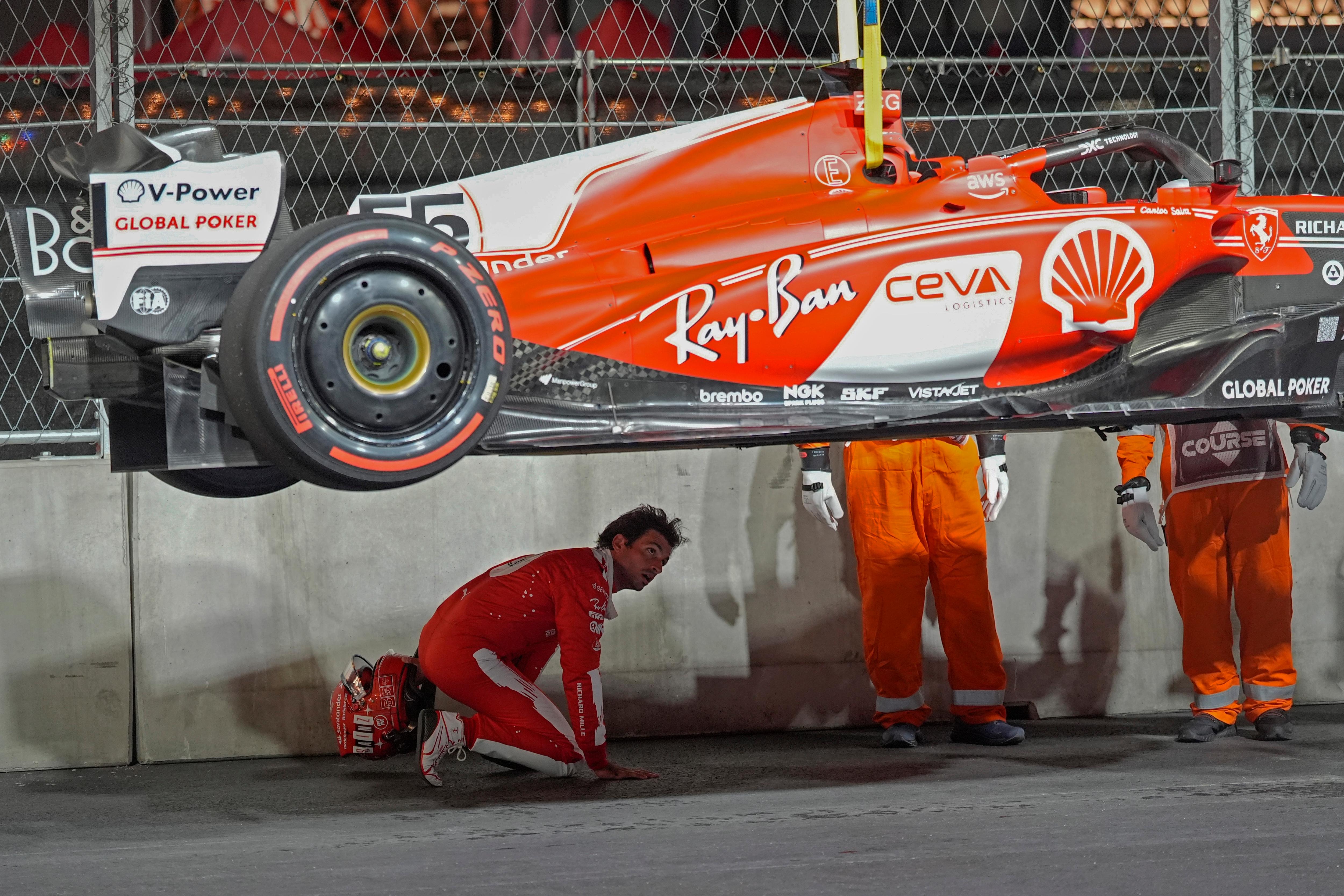 F1 organisers forced to cancel first practice session of Las Vegas ...