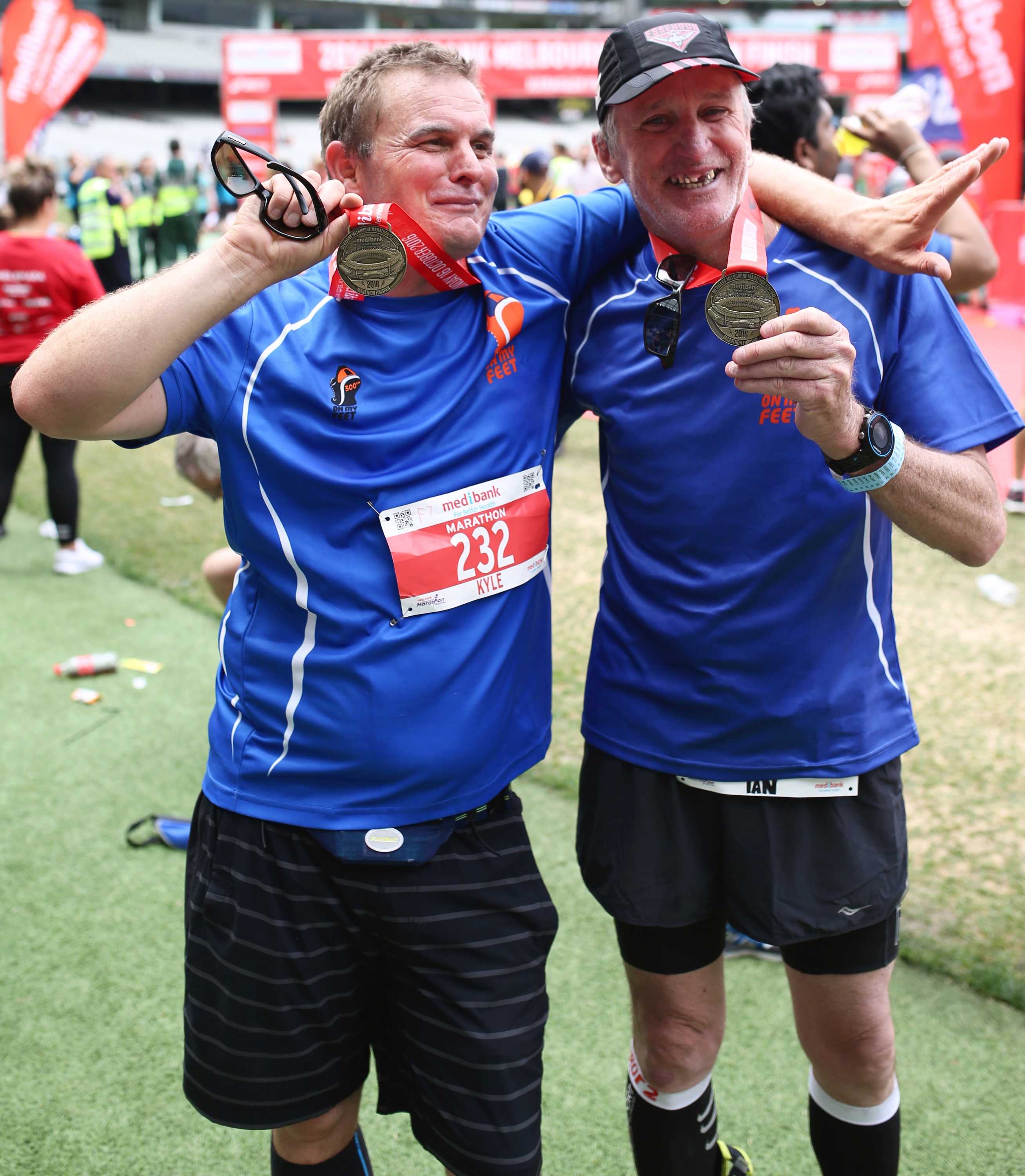 Persistence pays off as homeless runners finish marathon with help of ...