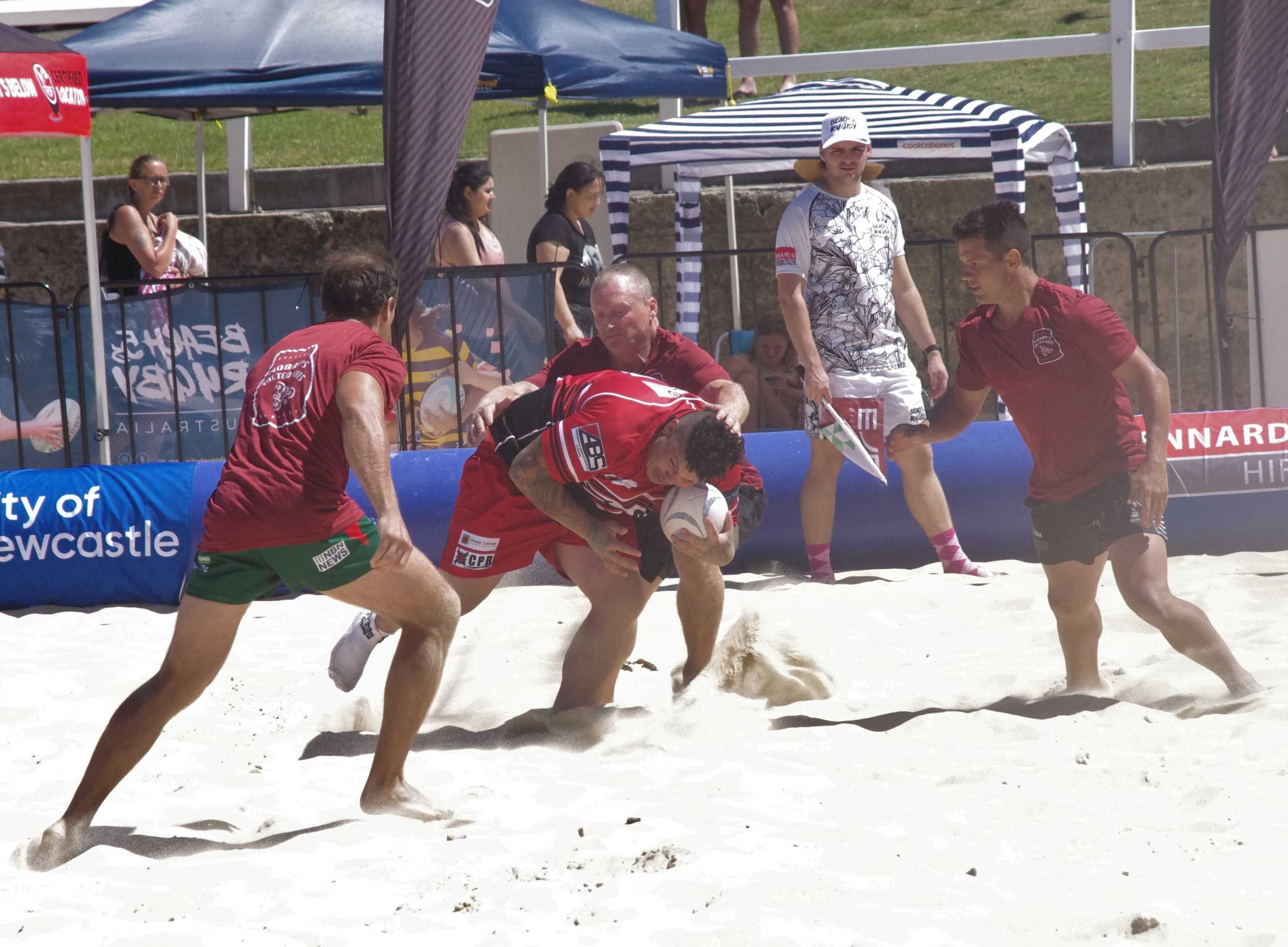 Beach fives rugby gets tick of approval from NRL greats in Newcastle ...