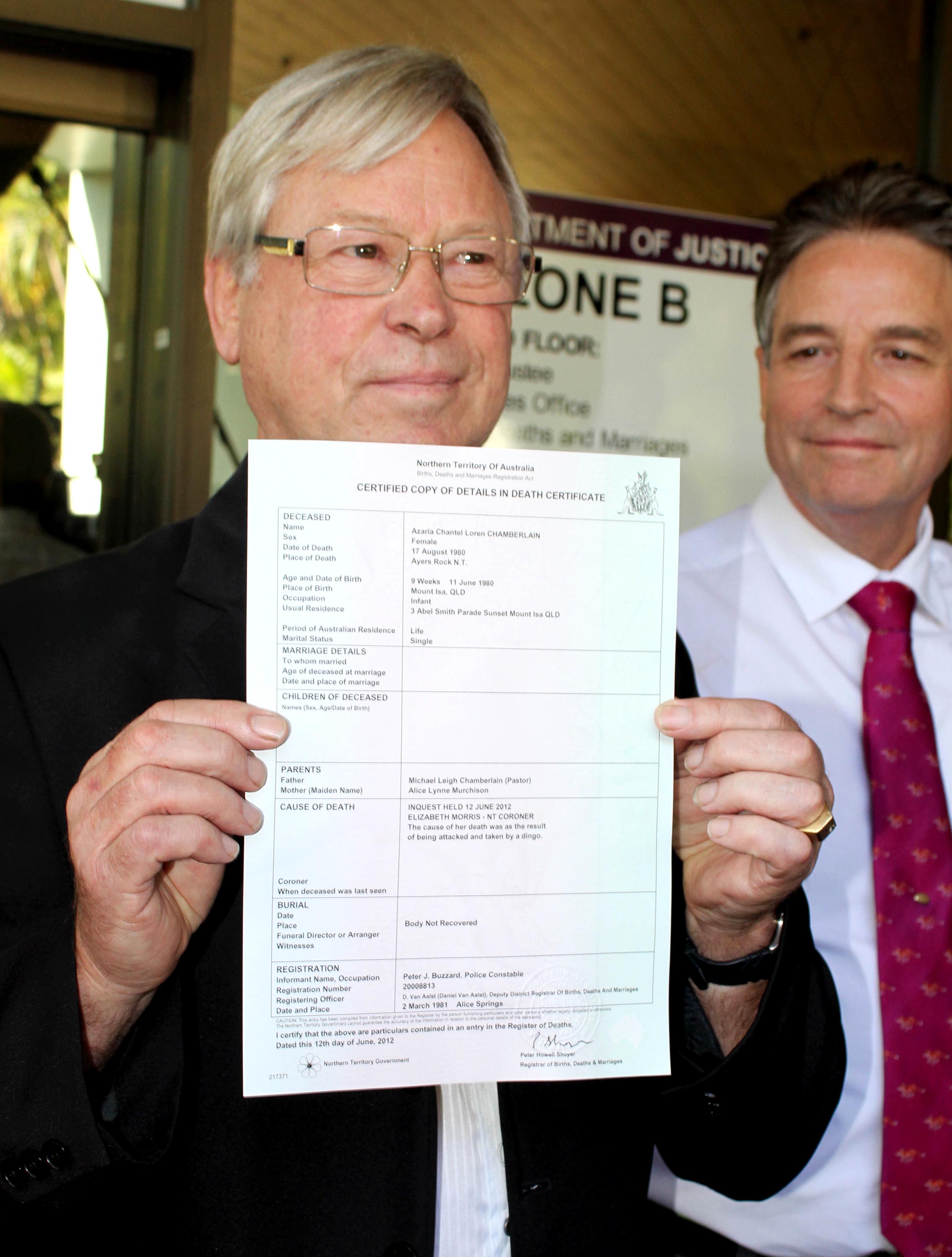 Chamberlain wants apology over Azaria - ABC News