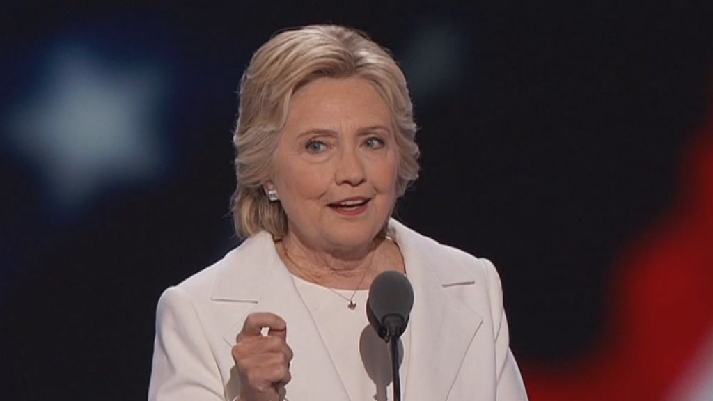Hillary Clinton shatters glass ceiling with 'milestone' presidential ...
