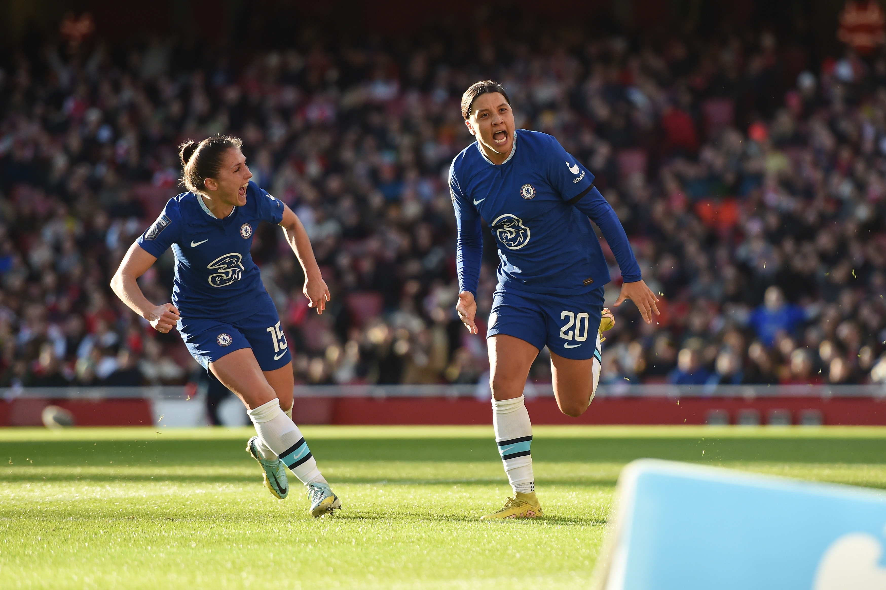 Sam Kerr rescues Chelsea with last-minute goal in London derby against ...
