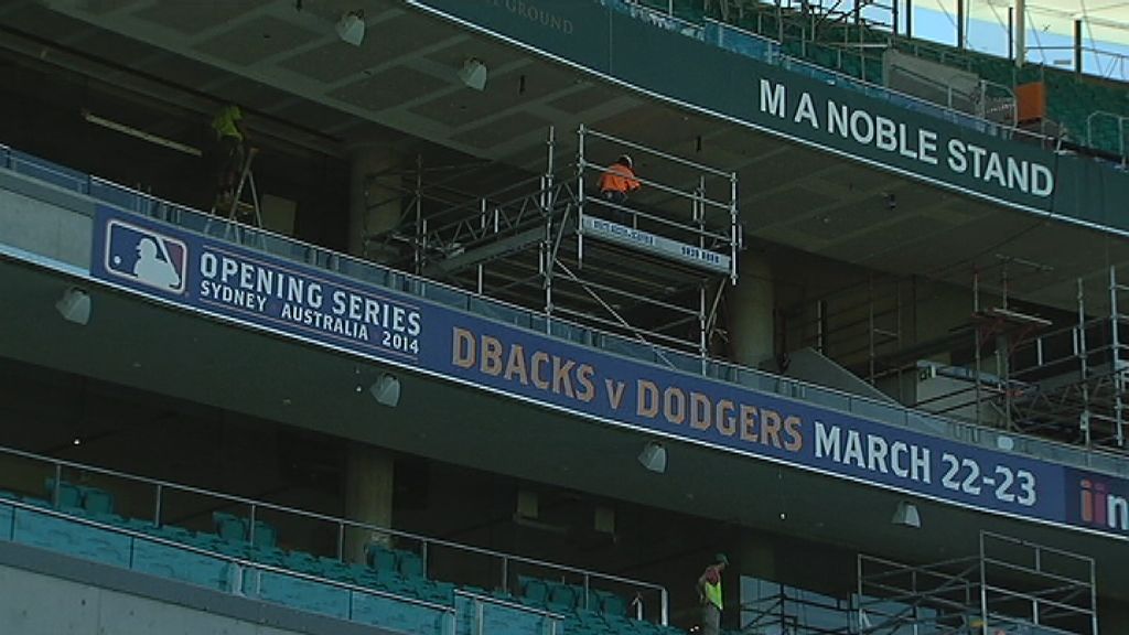 Major League Baseball transforms SCG for season's opening game - ABC News