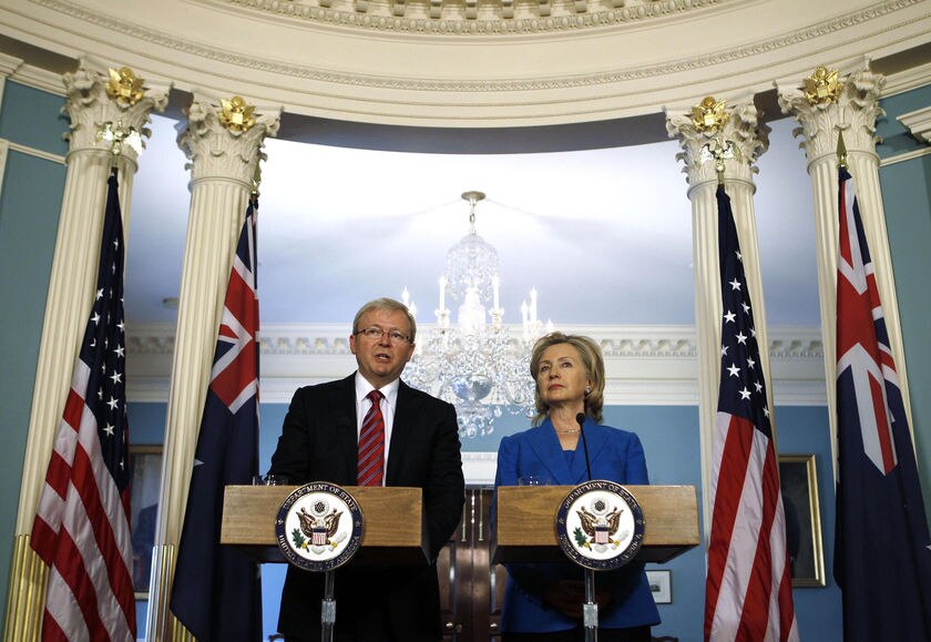 Rudd gets warm White House welcome - ABC News