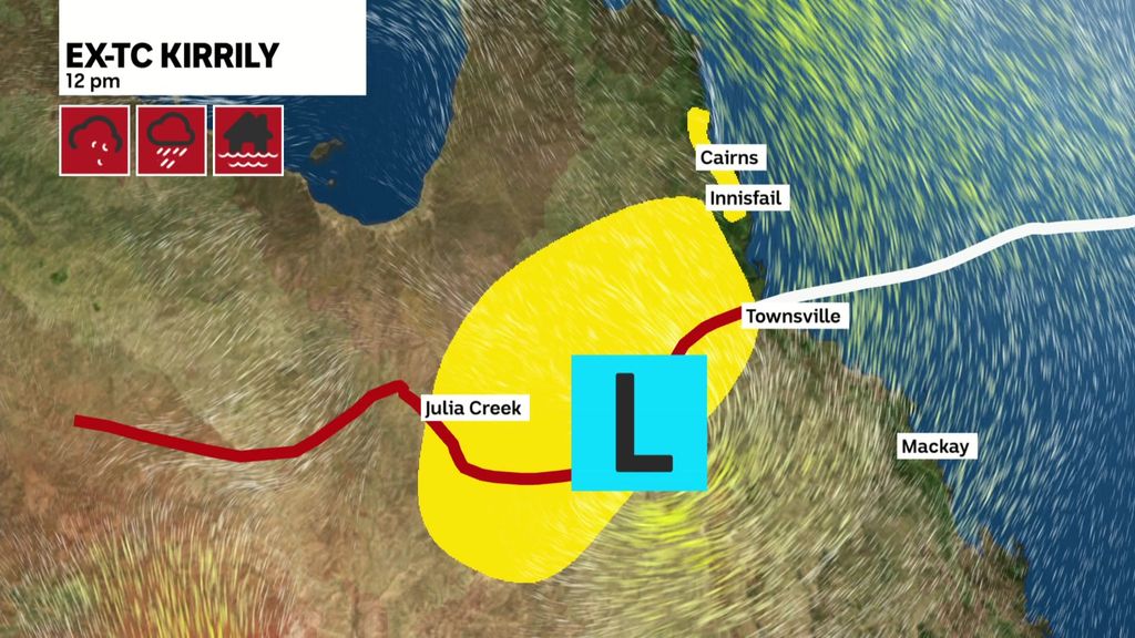 Remnants of Ex-Tropical Cyclone Kirrily bring widespread rainfall - ABC ...