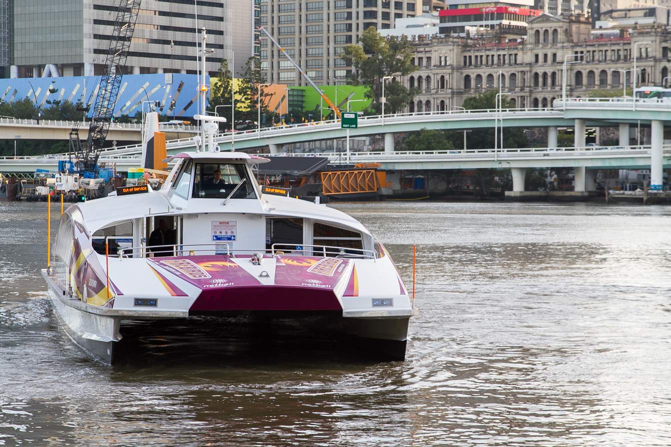 Queensland Firebirds colours cover Brisbane CityCat ferry to mark 10 ...