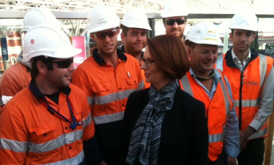 PM's visit surprises train workers - ABC News