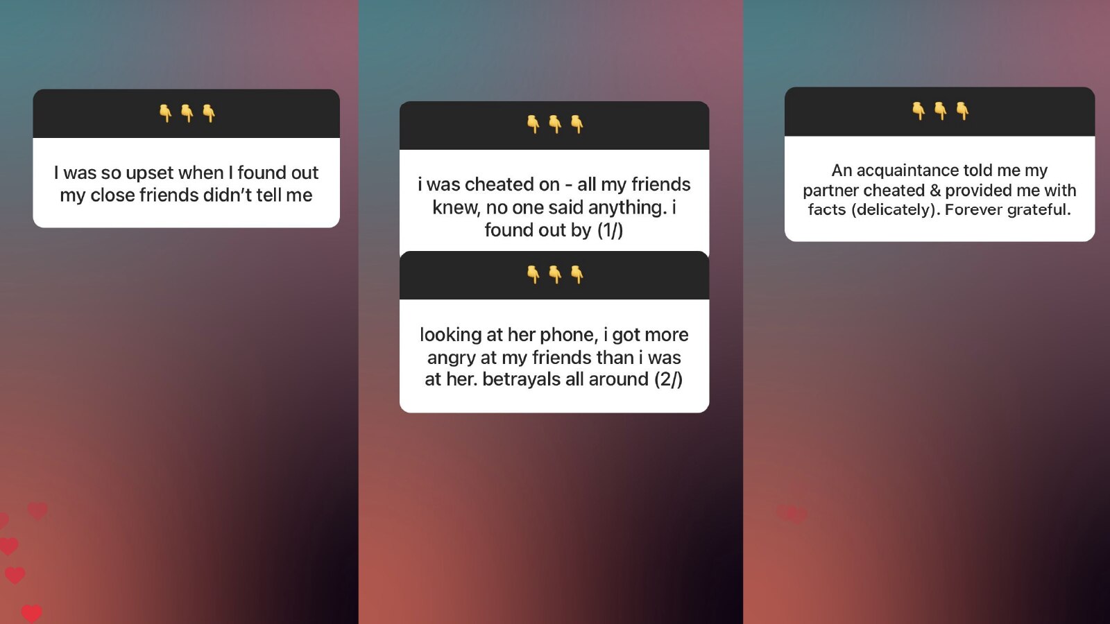 Should you tell someone if you know their partner is cheating on them ...