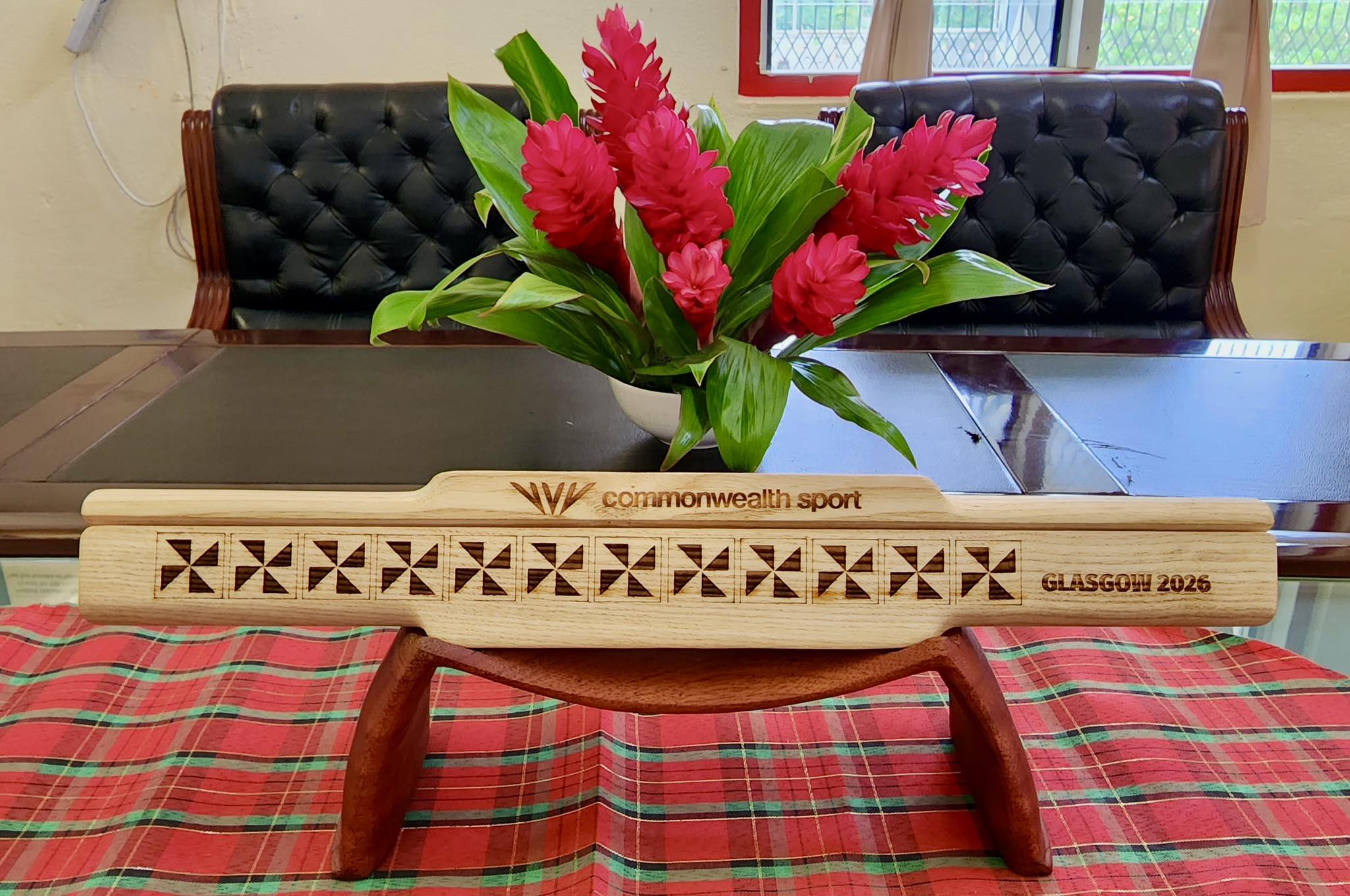 Tonga unveils locally designed baton for 2026 Commonwealth Games relay ...