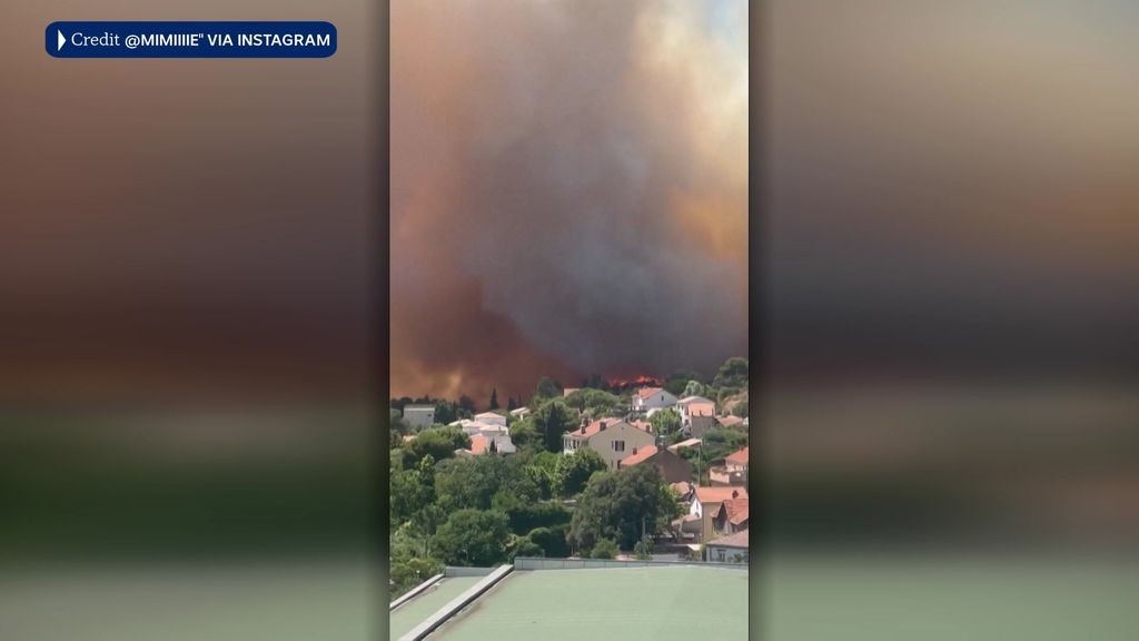 Massive smoke rises as wildfires rage across Marseille, France - ABC News