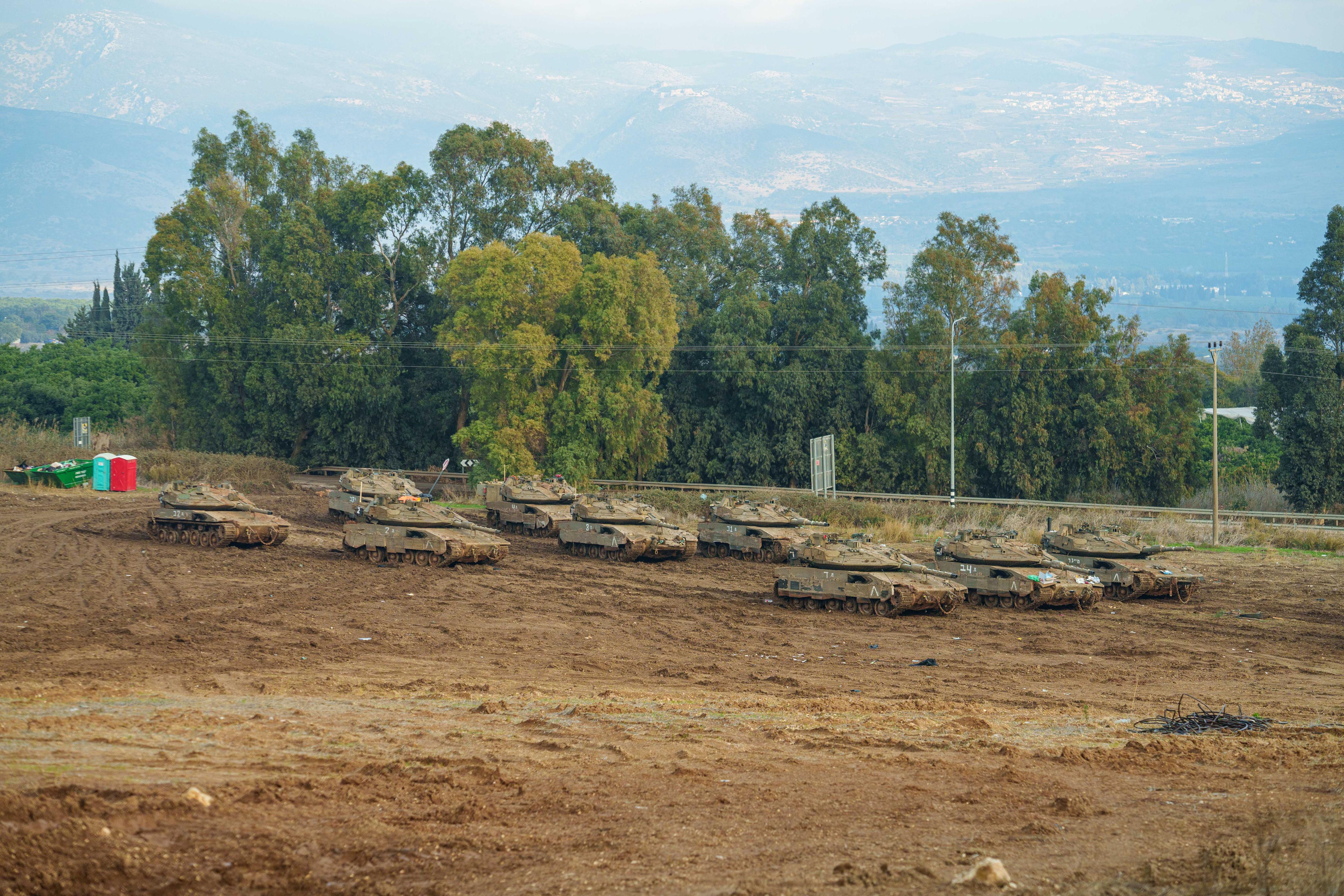 Barbed wire and mud — the border between Israel and Lebanon hours after ...