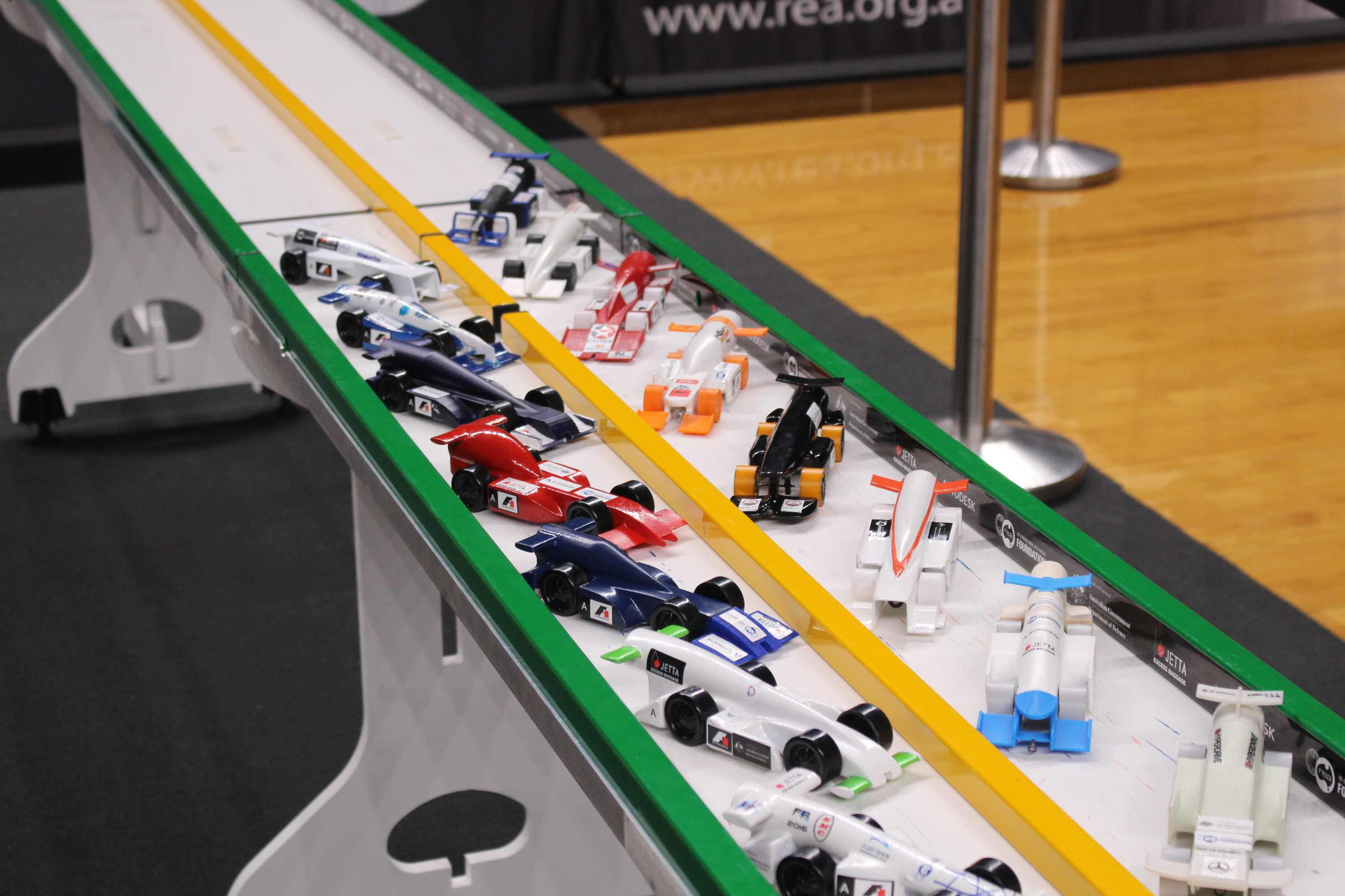 Regional school students prepare to race miniature Formula 1 cars on ...