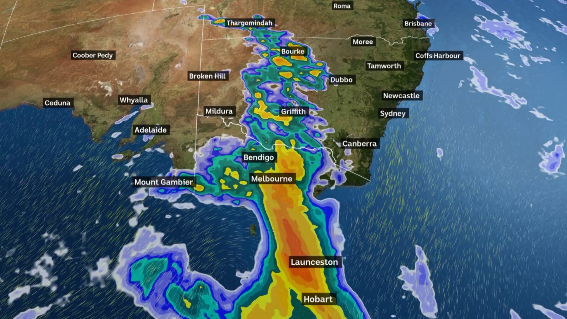 Further heavy rain is likely on Tuesday from Tasmania to NSW - ABC News