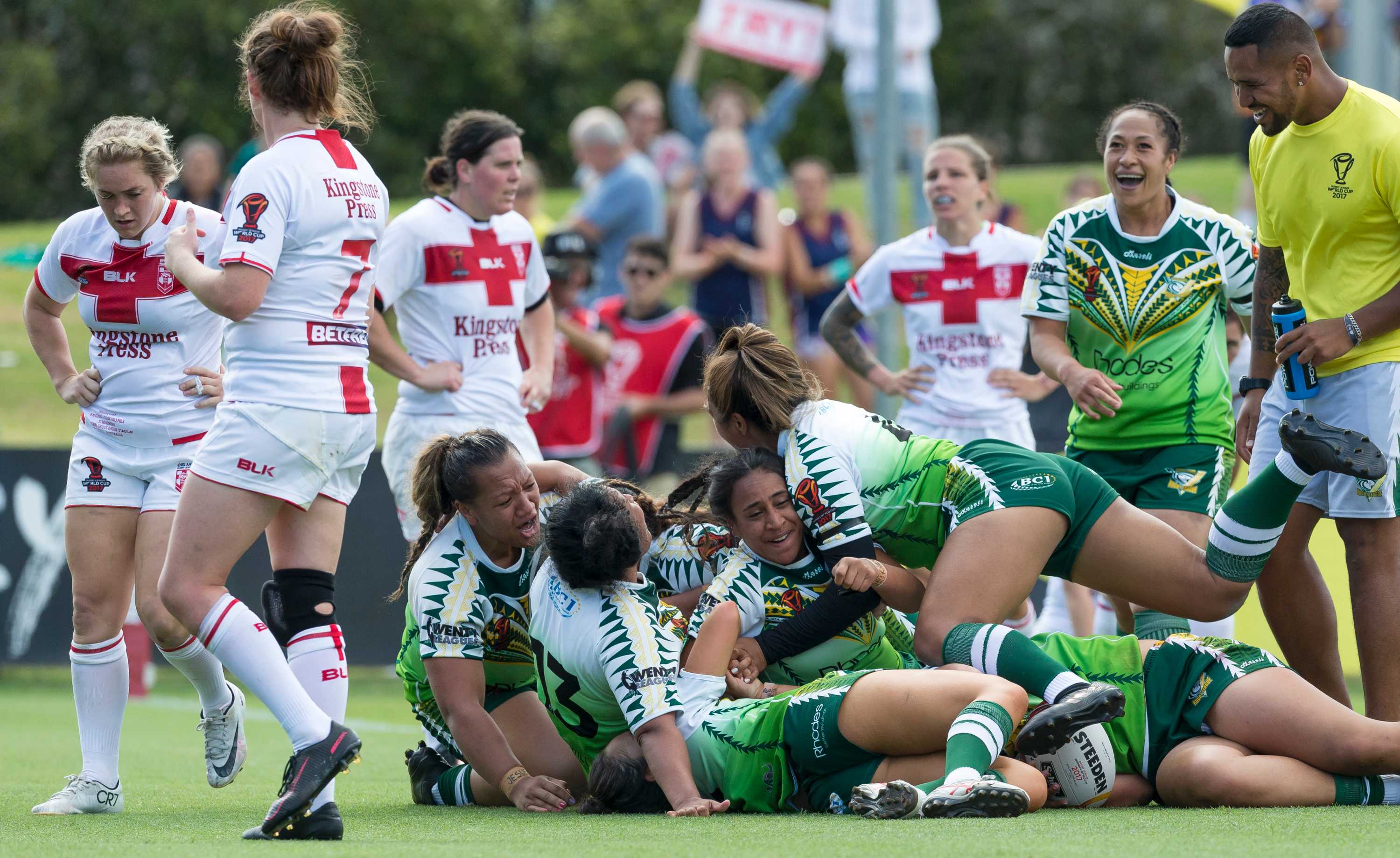 Cook Islands stun England in Women's Rugby League World Cup boilover ...