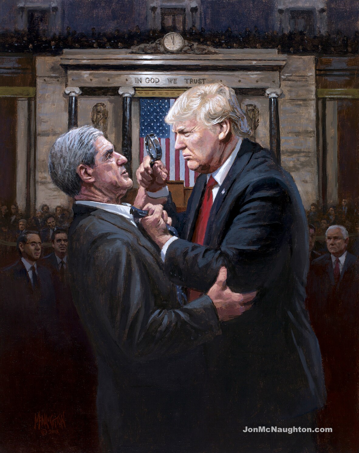 Crossing the Swamp: Donald Trump re-envisaged as George Washington by ...