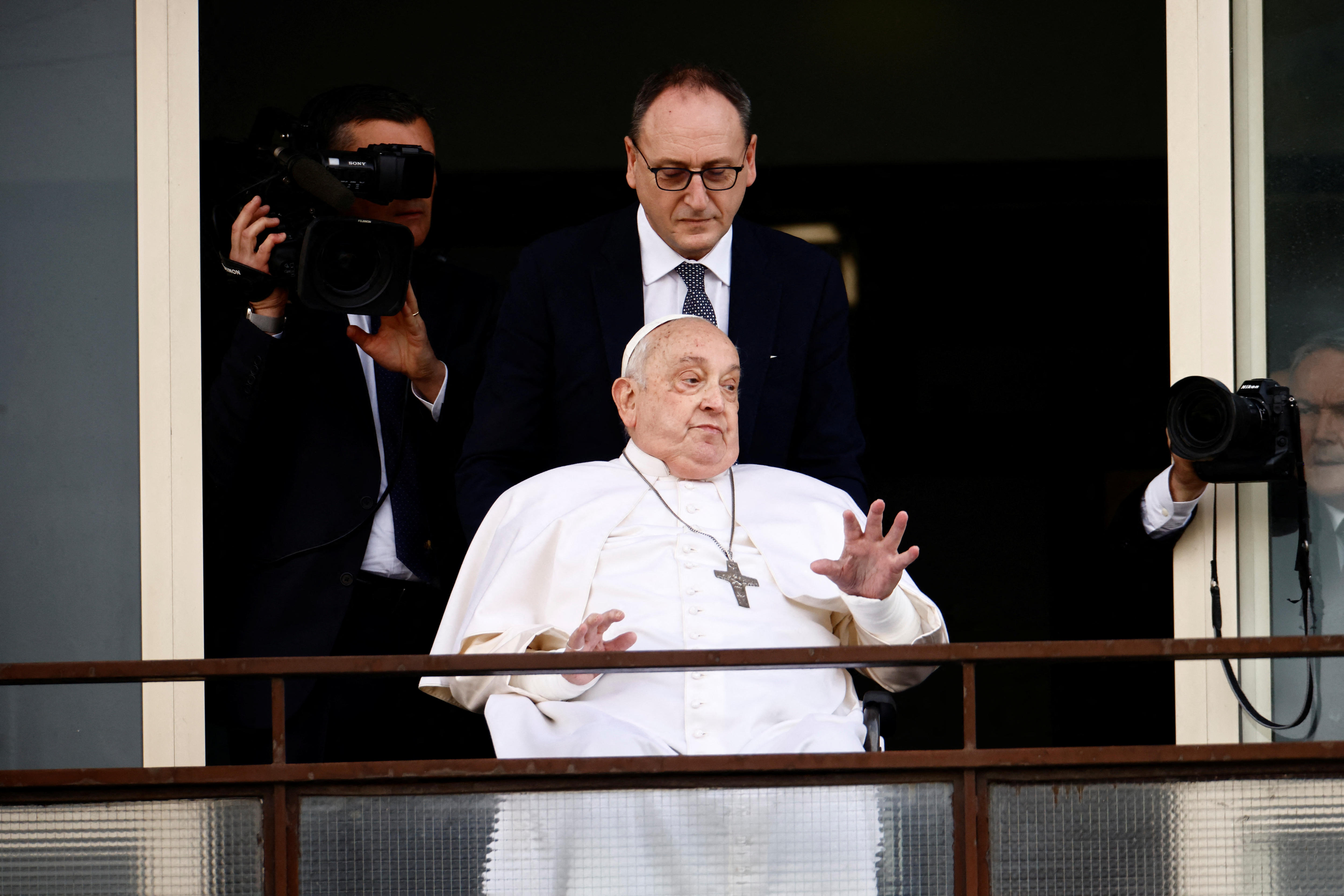 Pope Francis makes first public appearance in five weeks as he's ...