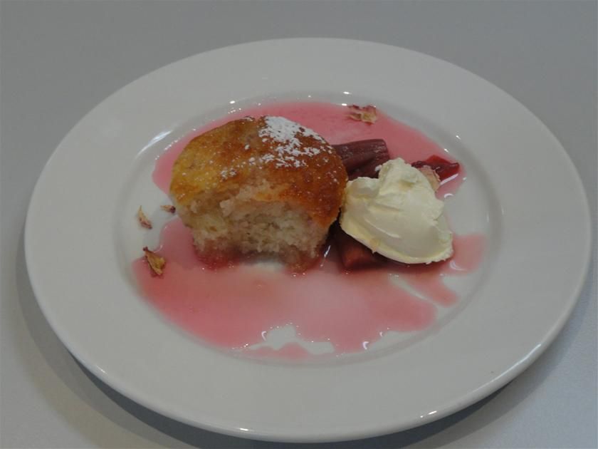 Individual Rhubarb cakes with Rosewater Syrup - ABC News