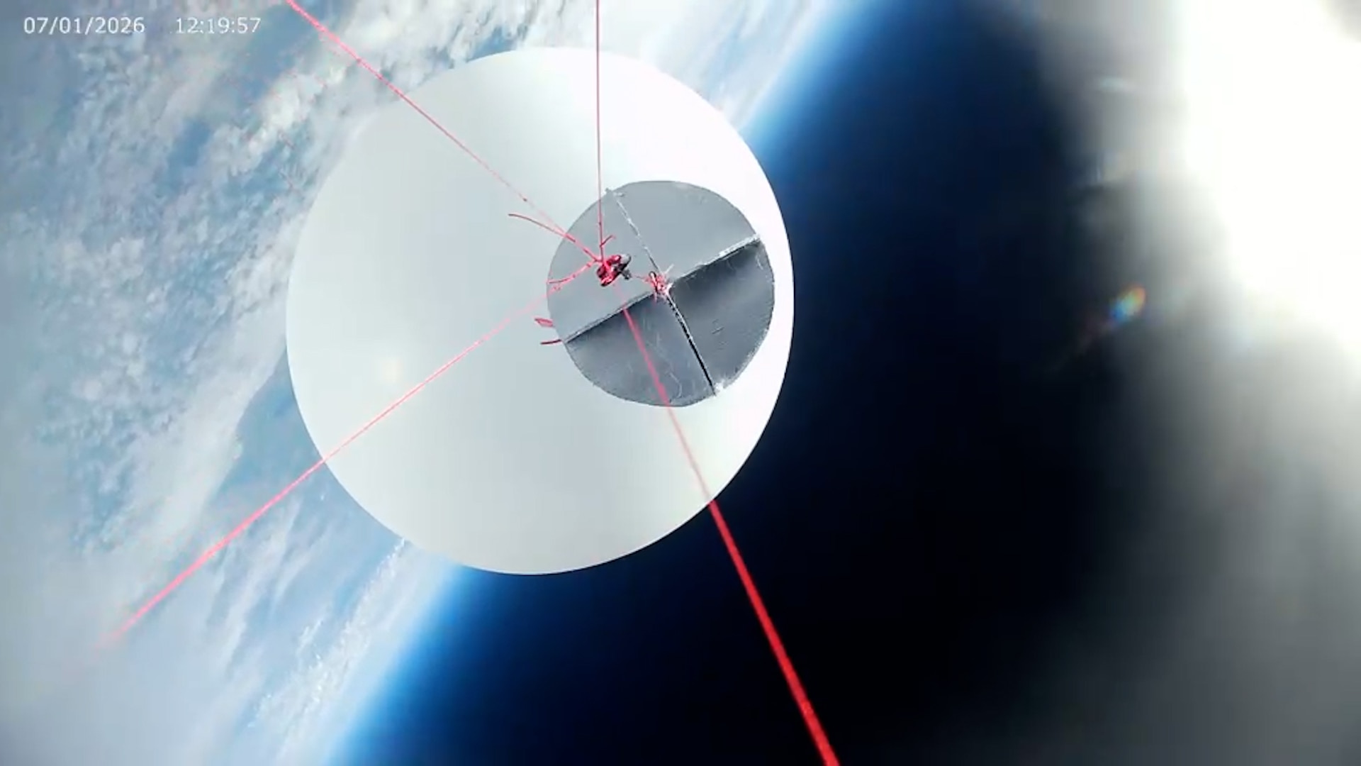 The student-built weather balloon captured pictures of Earth from space ...