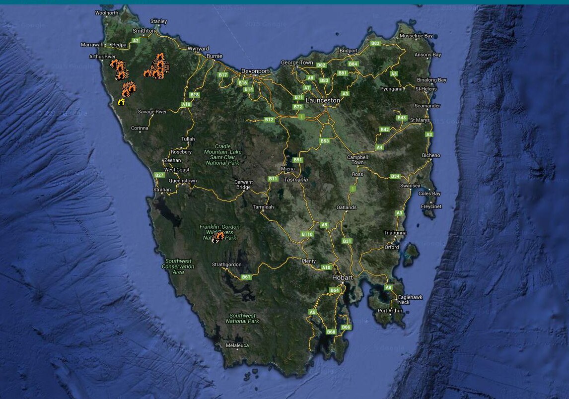 Tasmanian firefighters focus on south-west fires ahead of gale-force ...