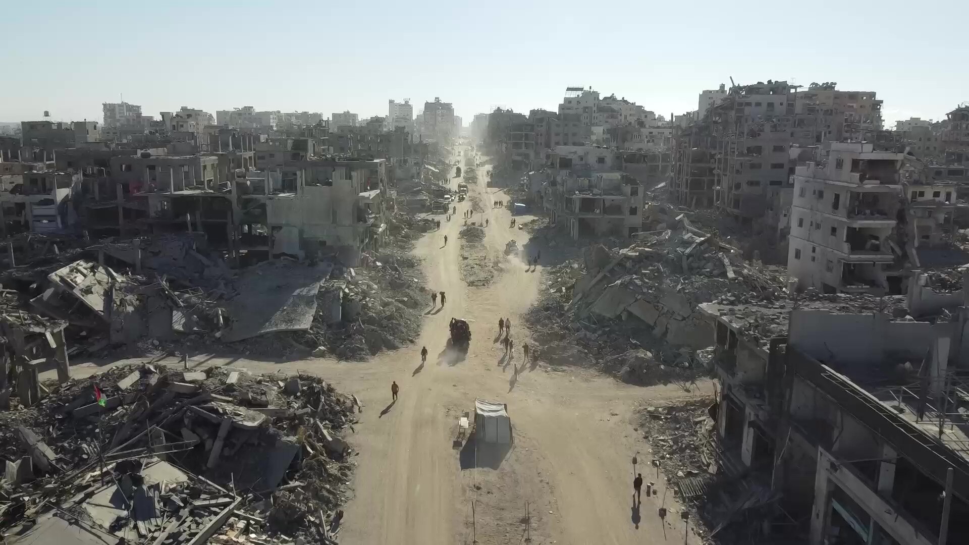 Drone view of Sheikh Radwan in Gaza City. - ABC News