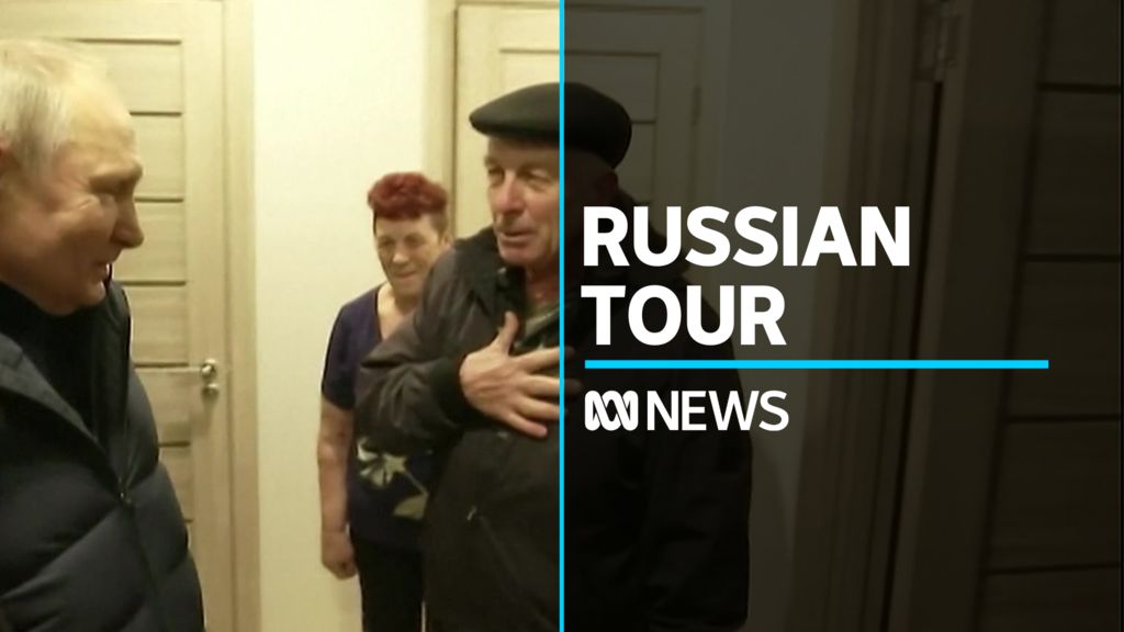 Putin visits occupied Mariupol in Ukraine - ABC News