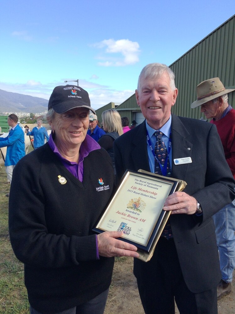 Lifetime award presented at Royal Hobart Show for dedicated rural ...