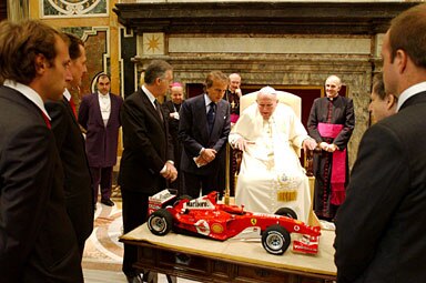 Ferrari honours 'pole position' Pope - ABC News