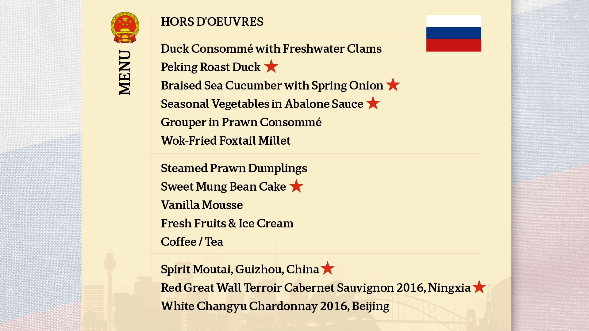 What Xi served Putin, Trump and Albanese at China's state banquet ...