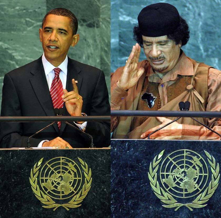 Obama reaches out as Gaddafi rails at UN - ABC News