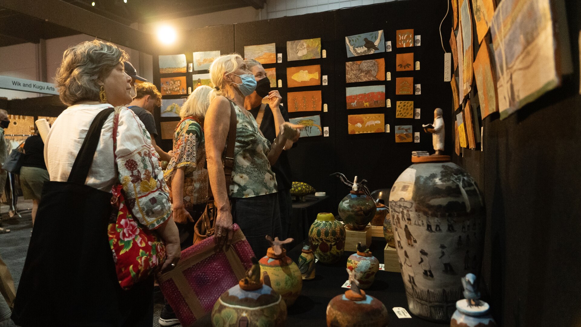 Thousands flock to Darwin Aboriginal Art Fair with…
